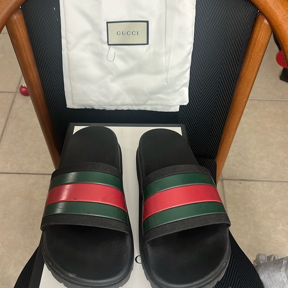 Gucci | Shoes | Gucci Flip Flops Black Size 7 | Poshmark